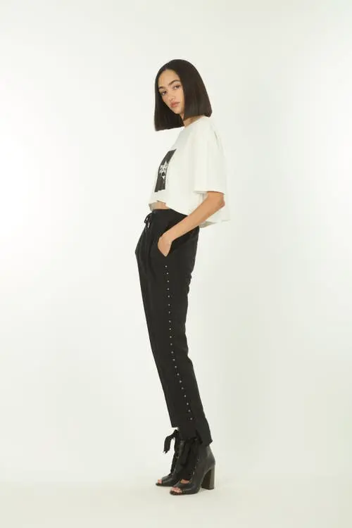 SECRET PON-PON Sadye Sweatpants With Studs