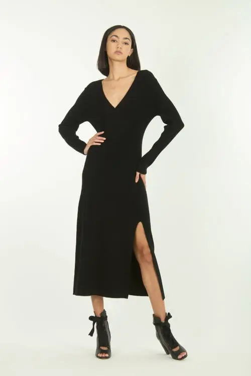 SECRET PON-PON Taylor Wool-cashmere Blend Midi Dress