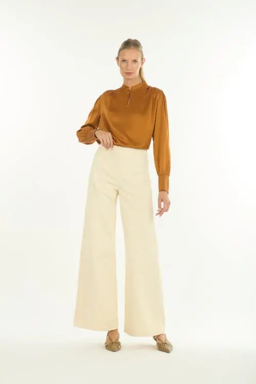 SECRET PON-PON Arden Blouse - Butter Scotch Orange