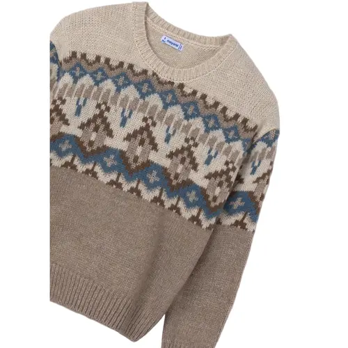 MAYORAL Fair Isle Long-sleeve Sweater