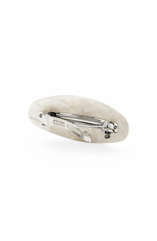 MACHETE Jumbo Oval Barrette - White Shell