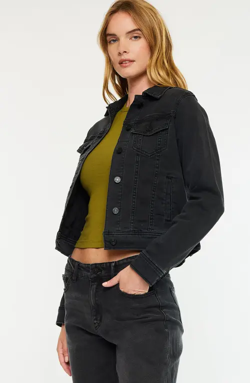 KANCAN Drea Denim Jacket - Dark Gray