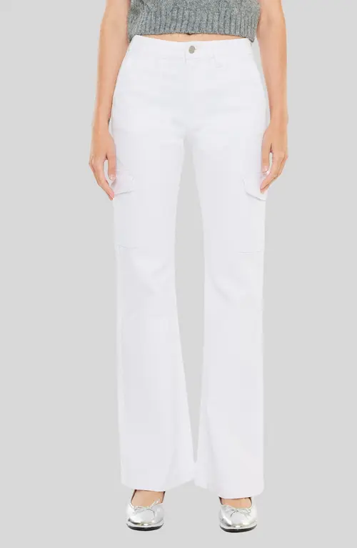 KANCAN Marilyn High Rise Wide Leg Jeans - White