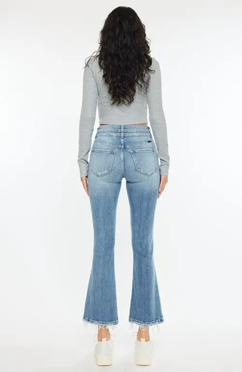 KANCAN Belle High Rise Crop Bootcut Jeans