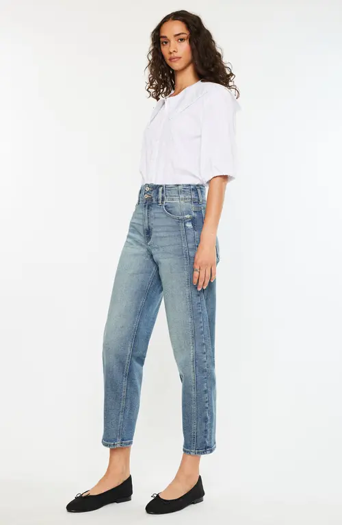 KANCAN Ultra High-rise Slim Barrel Jeans