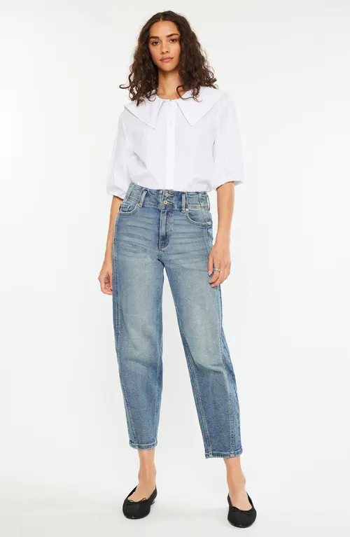 KANCAN Ultra High-rise Slim Barrel Jeans