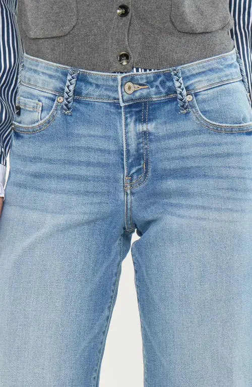KANCAN Kenny Mid-rise Cropped Wide-leg Jeans