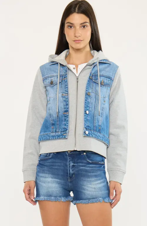 KANCAN Kenzie Denim Hoodie Jacket