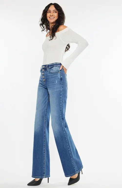KANCAN Celine High-rise Flare Jeans