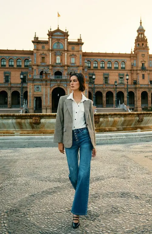 KANCAN Celine High-rise Flare Jeans