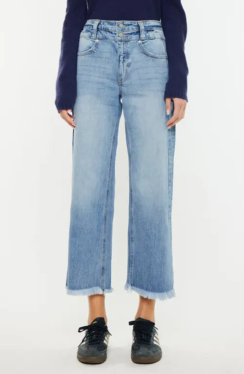 KANCAN Ultra High Rise Wide Leg Jeans - Medium Wash