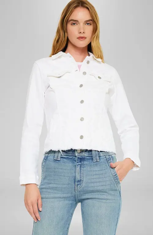 KANCAN Jane Denim Trucker Jacket - White