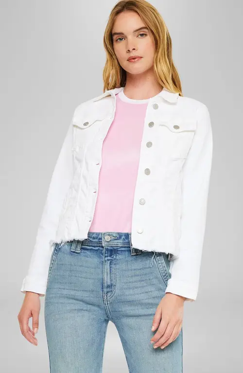 KANCAN Jane Denim Trucker Jacket - White