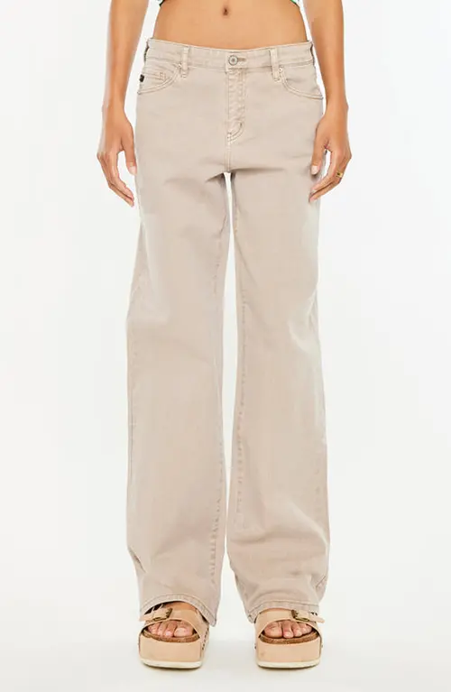 KANCAN Penny Low Slung Baggy Jeans - Tan