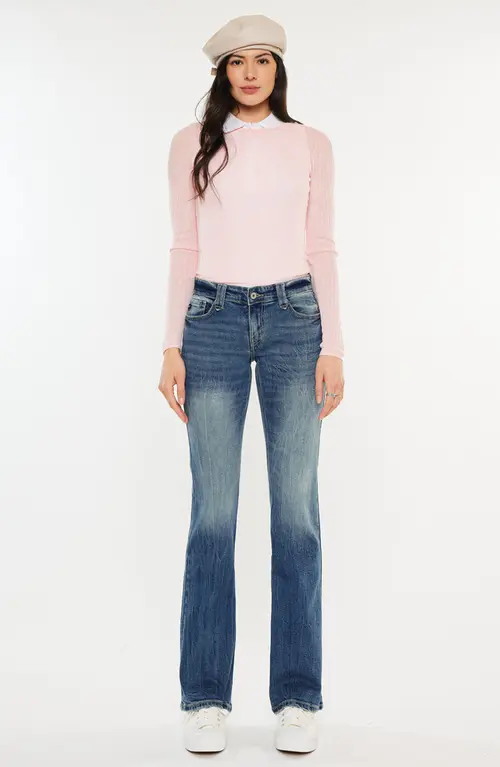 KANCAN Jewel Low-rise Bootcut Jeans