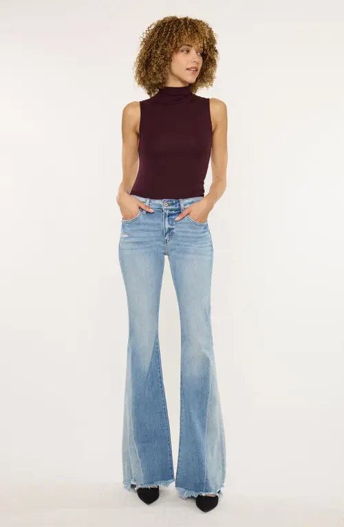 KANCAN Rosecrans Mid-rise Flare Jeans - Medium Wash