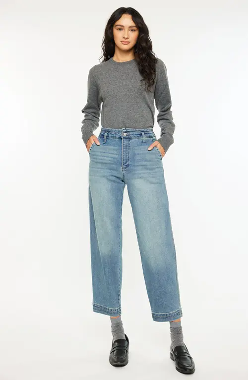 KANCAN High-rise Tapered Leg Jeans