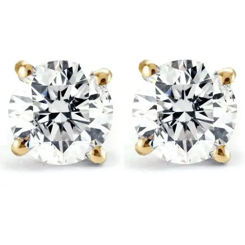 BLISS DIAMOND 1/2ct Tw Lab Grown Diamond Stud Earrings In 14k Gold - 14k Yellow Gold