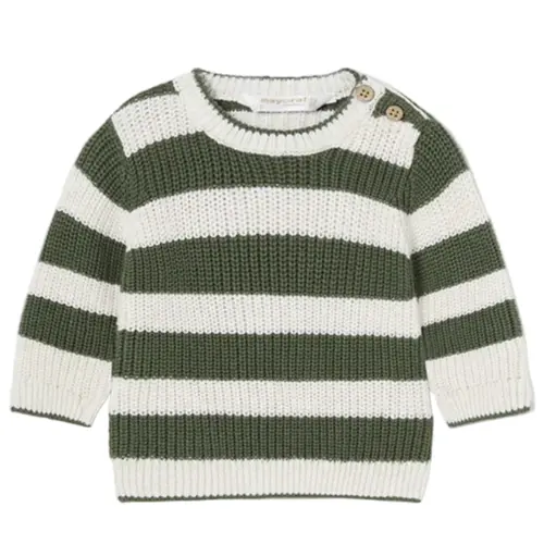 MAYORAL Striped Cotton Knit Sweater