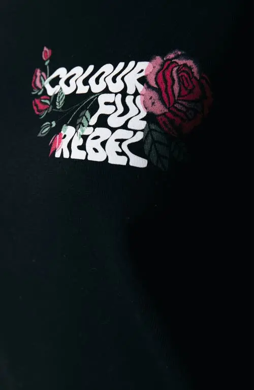 COLOURFUL REBEL Flower Logo Relaxed Sweatshirt