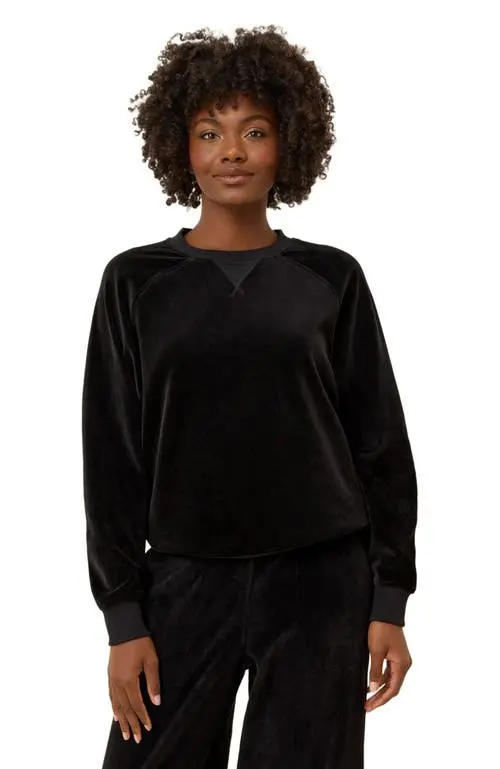 PACT Pure Velour Crew Sweatshirt - Black