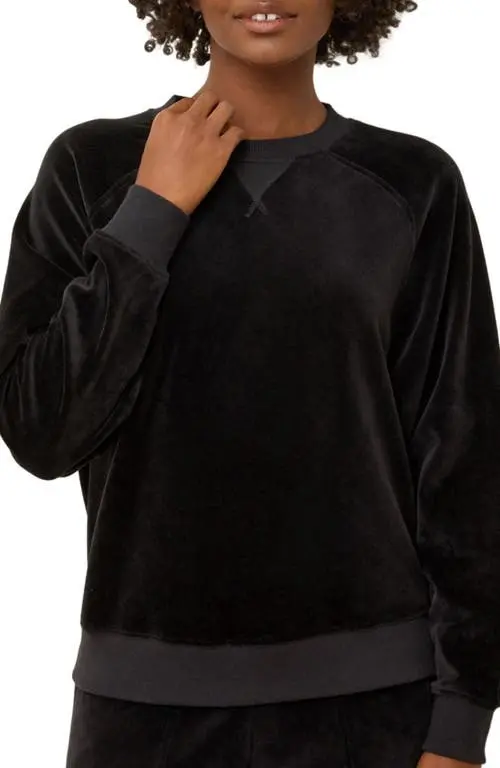PACT Pure Velour Crew Sweatshirt - Black