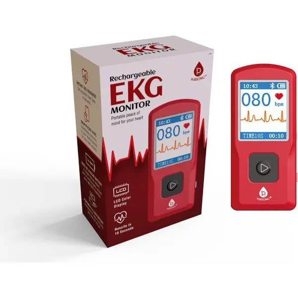 PURSONIC Rechargeable Ekg Monitor - Red