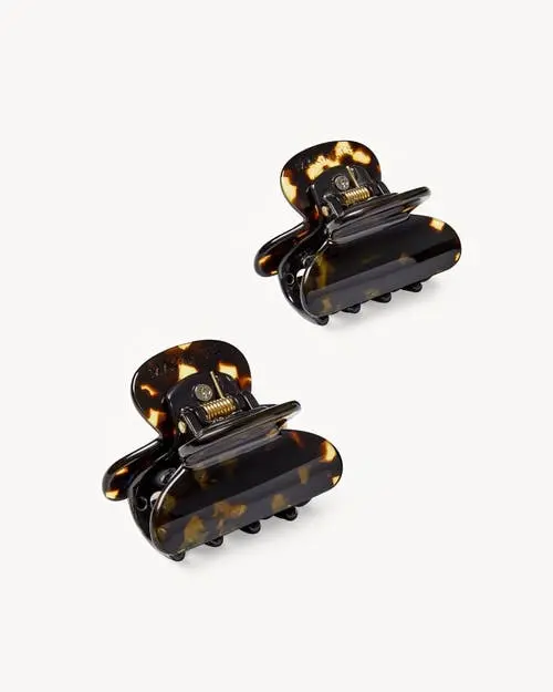 MACHETE Twin Heirloom Claw Clips - Dark Tortoise