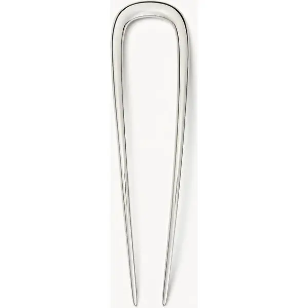 MACHETE Oval French Hair Pin - Silver