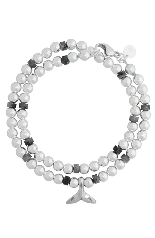 EMMA RAE Sterling & Gemstone Bracelet - Silver