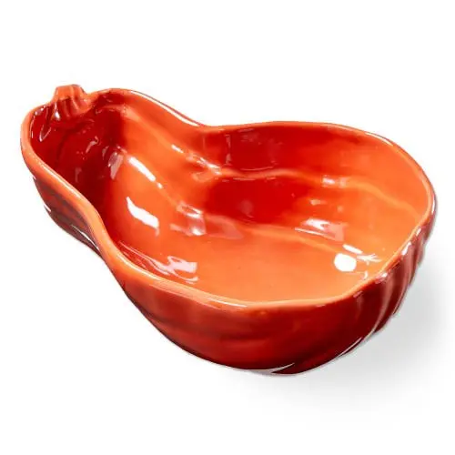 TAG Ceramic Gourd Bowl 50oz Serving Bowl For Thanksgiving