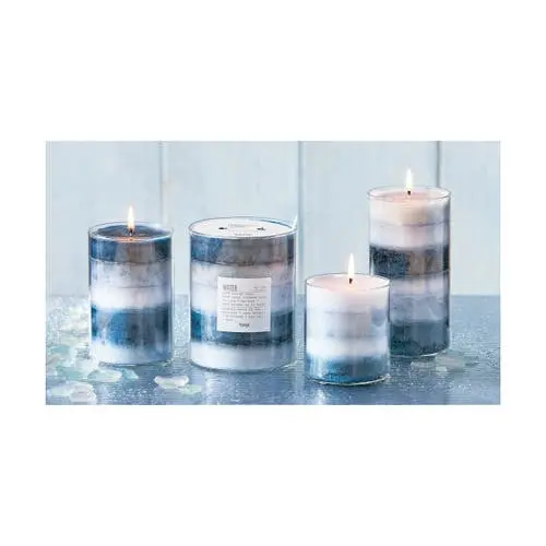 TAG Water Themed Scented Paraffin Wax Pillar Candle Medium