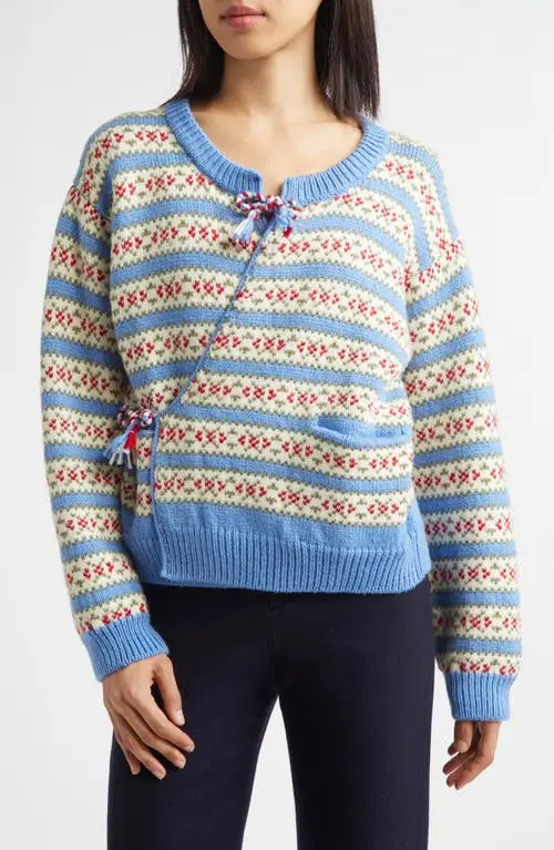 BODE Wedgewood Virgin Wool Cardigan