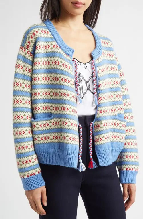 BODE Wedgewood Virgin Wool Cardigan