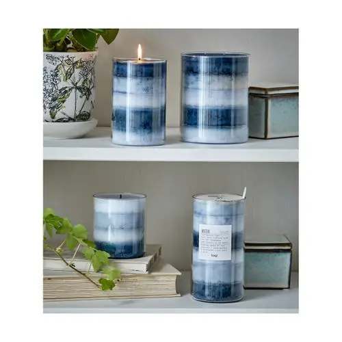 TAG Water Themed Scented Paraffin Wax Pillar Candle