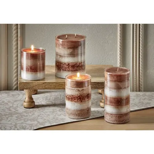 TAG Moonlight Themed Scented Paraffin Wax Pillar Candle Large