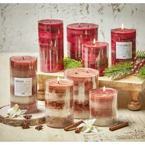 TAG Moonlight Themed Scented Paraffin Wax Pillar Candle Large