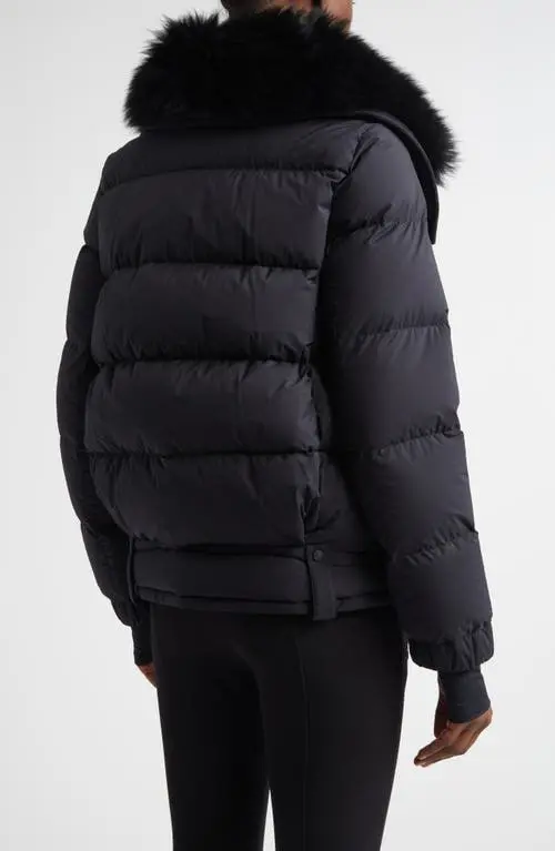 Moncler Arabbas Genuine Shearling Collar Down Jacket