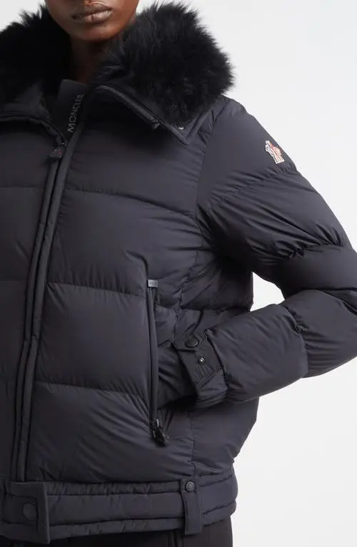 Moncler Arabbas Genuine Shearling Collar Down Jacket