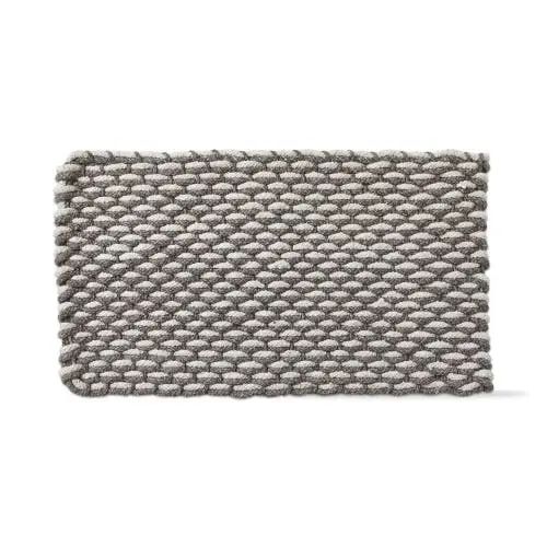 TAG Handwoven Multi Rectangle Doormat For Indoor Outdoor - Brown