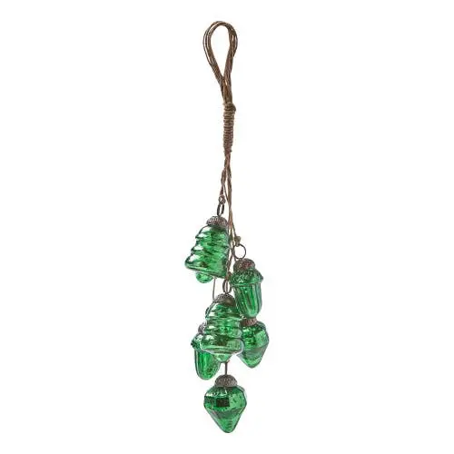 TAG Festive Tree And Acorn Ornament Cluster For Christmas