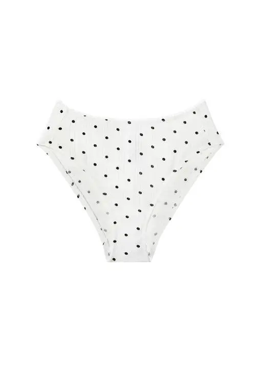 CUUP The Brief- Pointelle - Salt Polka Dot