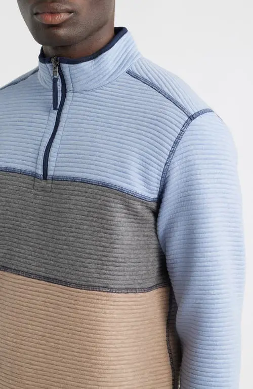 Johnston & Murphy Reversible Quilted Quarter Zip Pullover