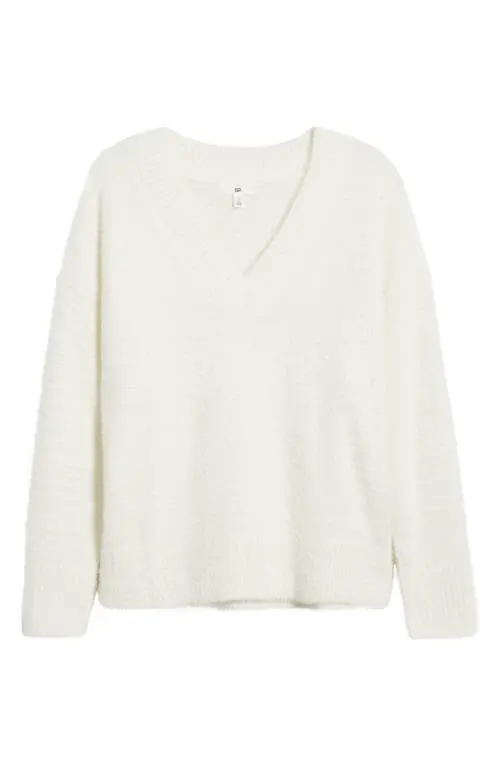 Bp. Eyelash-knit V-neck Sweater - Ivory