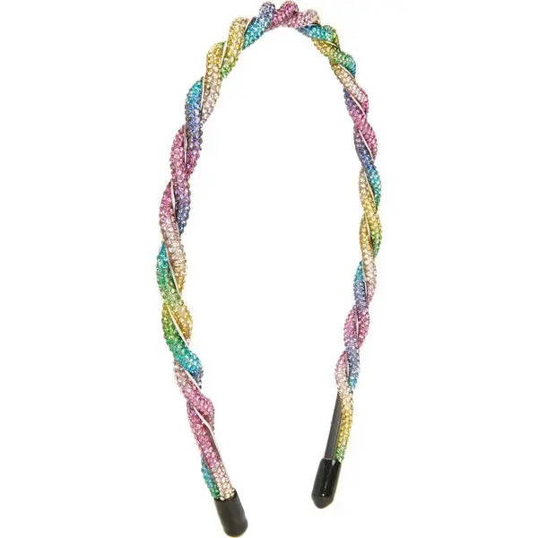 CARA Crystal Headband - Multi Rainbow