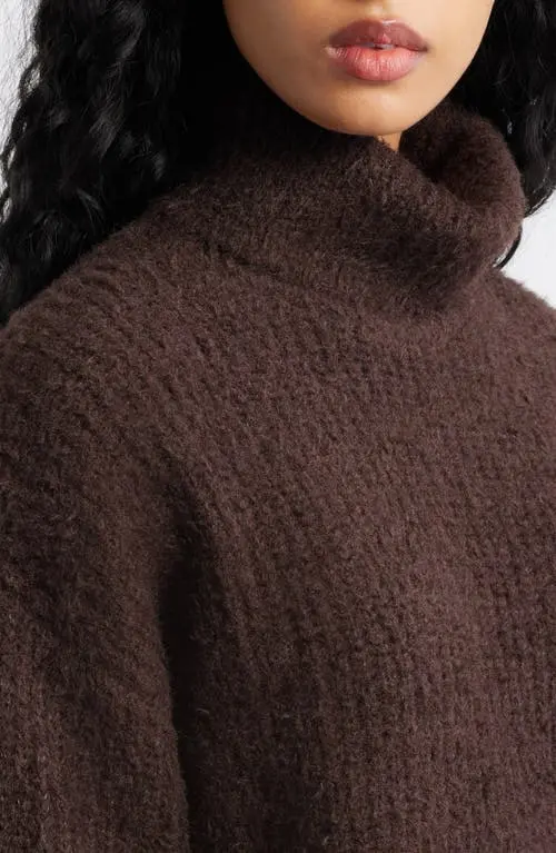 Bp. Textured Turtleneck Sweater - Brown Coffee