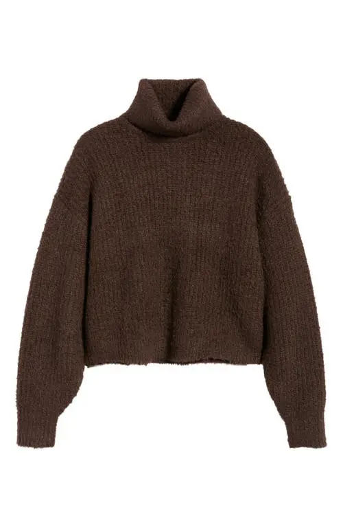 Bp. Textured Turtleneck Sweater - Brown Coffee