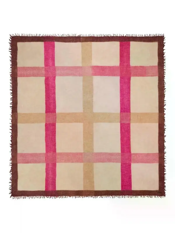 Faliero Sarti Klaus Check-patterned Scarf - Neutrals