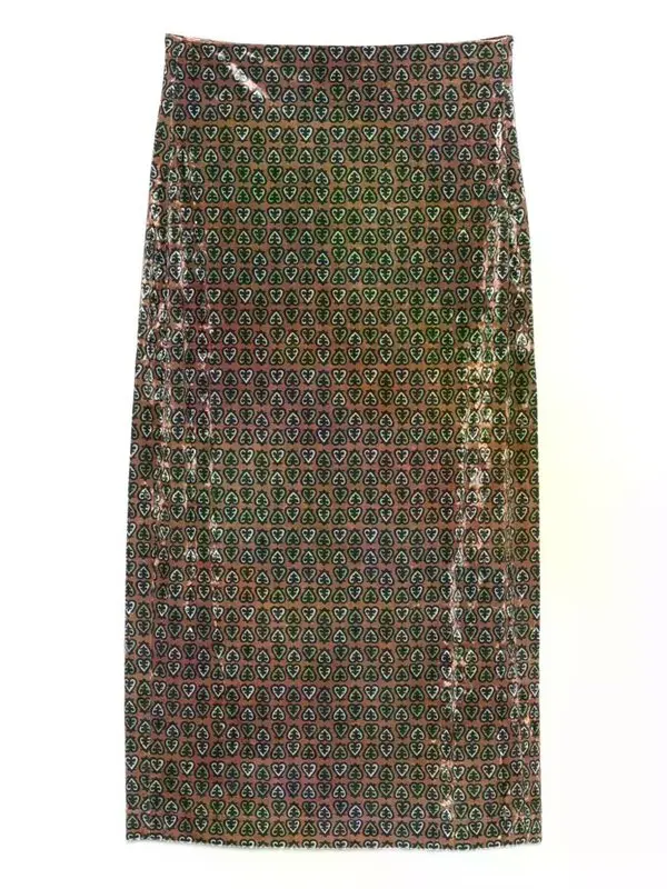 PIERRE-LOUIS MASCIA Patterned Straight Skirt