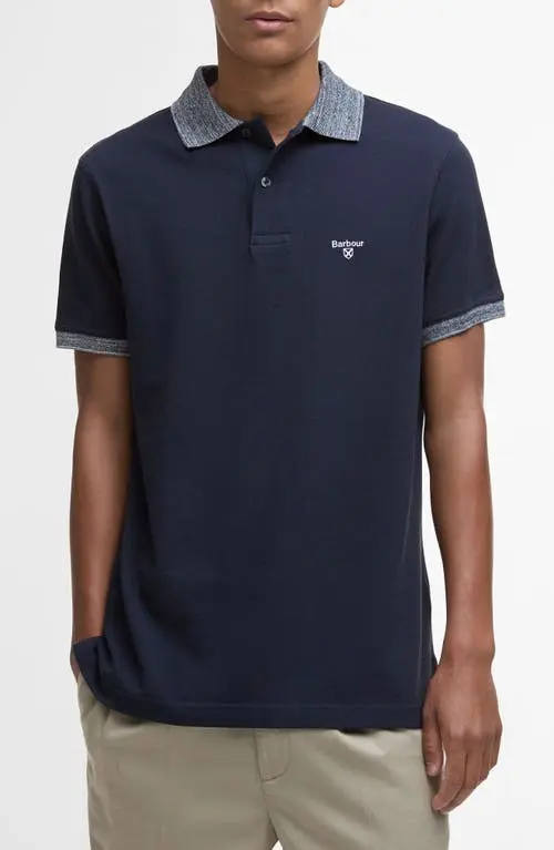 Barbour Marlton Tailored Fit Polo - Navy